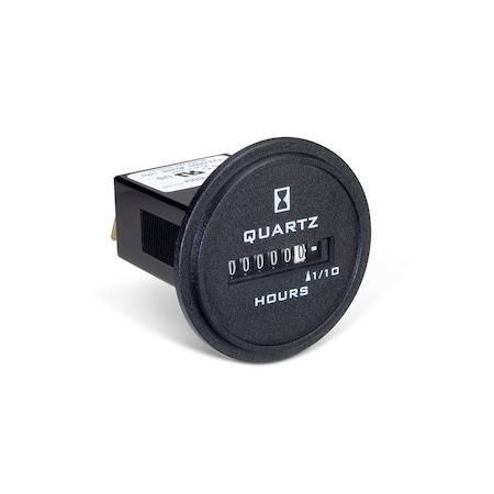 Trumeter Hour Meter, AC Quartz, Flush, Round, 6 Digit 722-0003 | Zoro