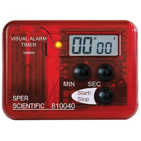 Sper Scientific Visual Alarm Timer 99 Minutes N 99 Secon 810040 | Zoro
