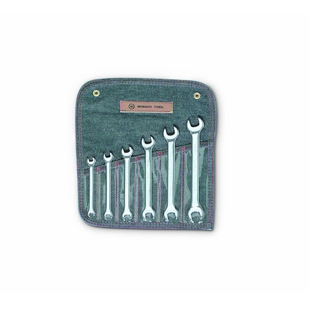 Wright Tool Open End Wrench 6 Piece Set - Full Polis 740 | Zoro