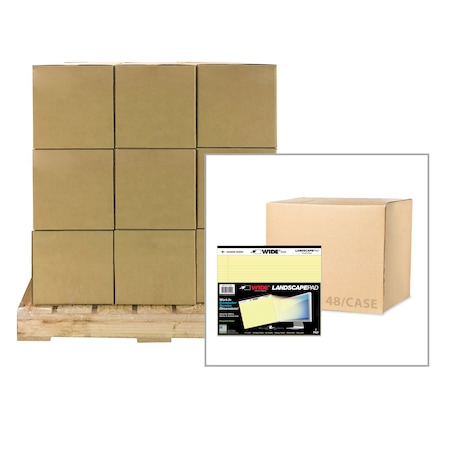 Roaring Spring Pallet of Landscape Note Pads, 11"x9.5", 40 sht of HW 20 ...
