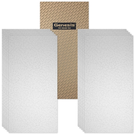 Genesis Printed Pro Ceiling Tile, 48 in W x 24 in L, 10 PK 74600 | Zoro