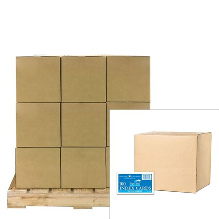 Roaring Spring Pallet of Index Cards, 3"x5", Blank White Unruled, 100 ...