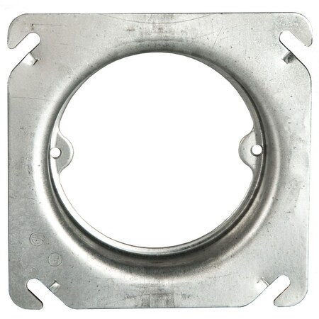 Raco Fixture Cover, 1 Gang, Galvanized steel, Square Box Type 759 | Zoro