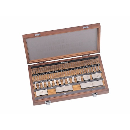 Mitutoyo Square, Steel, As-1, 76 pcs. set 516-451-26 | Zoro