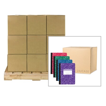 Roaring Spring Pallet of Asst. Cover Color Comp Books, 100 sht of 15 lb ...