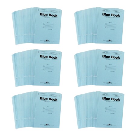 Roaring Spring Case of Exam Blue Books, 11" x 8.5", 10 Sheets/20 Pages ...