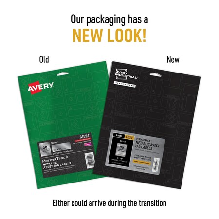 Avery Tamper-Evident Asset Tag Labels, L, PK240 60530 | Zoro
