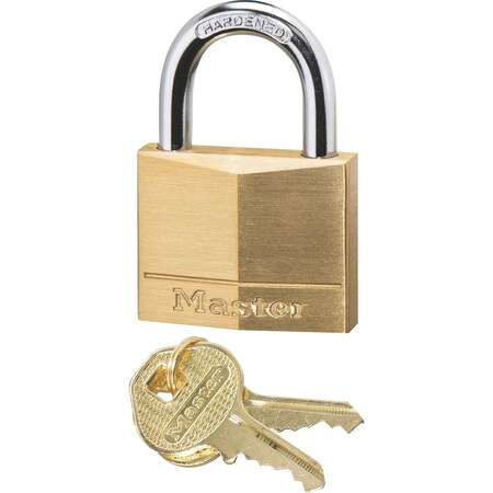 Master Lock Padlock, Solid Brass 140D | Zoro