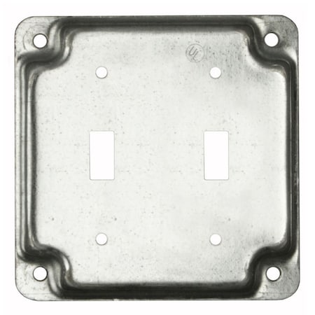 Raco Electrical Box Cover, Square Box Type, 2 Gangs, Square, Galvanized ...