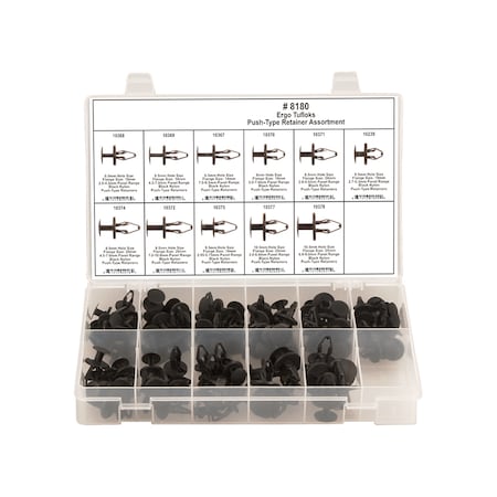 Zoro Select Ergo Tuflok Retainer Assortment, 110 Pc 8180 | Zoro