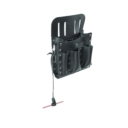 Klein Tools Black Leather 10 Pockets, 5190 5190 | Zoro