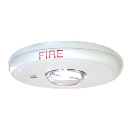 Edwards Signaling Strobe Ceiling Mount, White, L 8-5/16 In EGC-VMH | Zoro