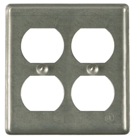 Raco Electrical Box Cover,2 Duplex Receptacle (873) | Zoro