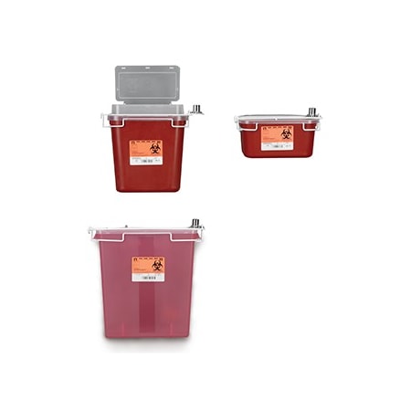 Medegen Medical Products Container Bracket, 3 gal., Wall Mount, Wht ...