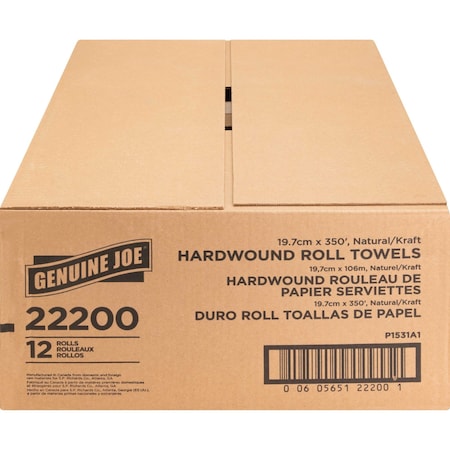 Genuine Joe SKILCRAFT Hardwound Paper Towels, 1 Ply, Continuous Roll ...