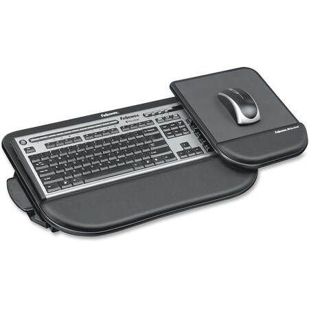 Fellowes Keyboard Manager w/Confort Glide, Black 8060201 | Zoro