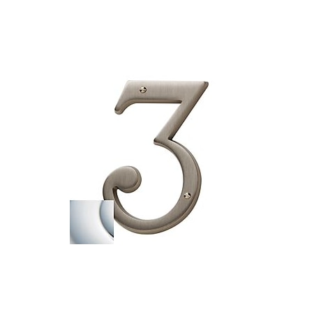Baldwin Estate Bright Chrome House Numbers 90673.260.CD | Zoro