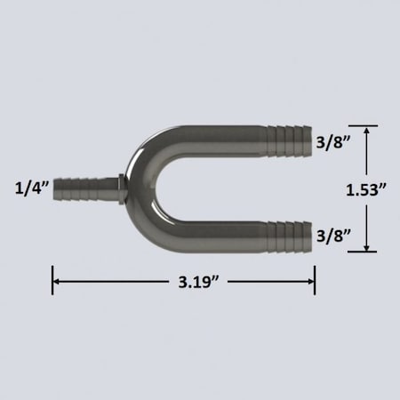 Fittings U-Bend Manifold 3/8" W/ 1/4" Barb 9094 | Zoro