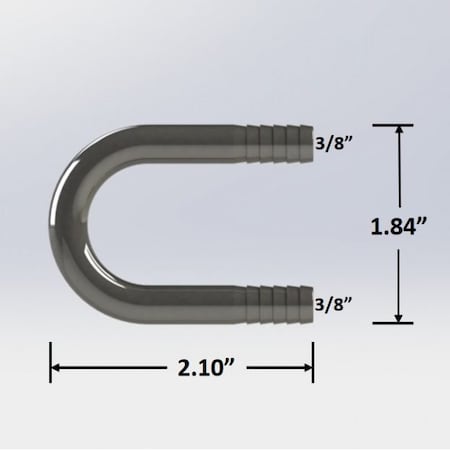 Fittings Barb U-Bend For Beer Shanks, 3/8" 9099 | Zoro