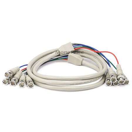 Monoprice Bnc Rgb To 5Bnc Rgb Video Cable, 6 ft. 91 | Zoro