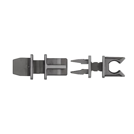 Disco Blk Nyln Hood Prop Rod Clip 5/16" Rod Size 1 3/8" OA L PK10 ...