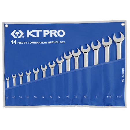 Kt Pro Tools Combination Wrench Set, SAE 14 Piece A1209SR | Zoro