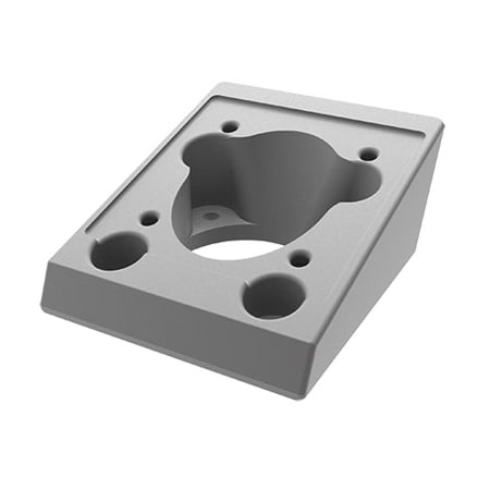 Nvent Hoffman Angle Adapter, fits 4x4 Pedestal, Aluminum AAA1544 | Zoro