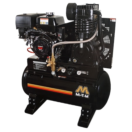 Mi-T-M Two Stage Gas Air Compressor, 30 gal. ABS-13H-30H | Zoro