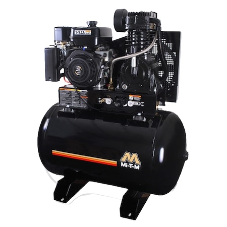 Mi-T-M Two Stage Gas Air Compressor, 80 gal. ABS-13H-80H | Zoro