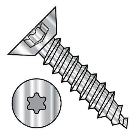 Zoro Select Thread Forming Screw, #10-16 x 1/2 in, Plain Stainless ...