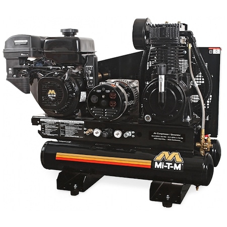 Mi-T-M Stationary Compressor/Generator Combo, 4 AG2-SM14-08M1 | Zoro
