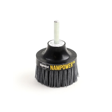 Nampower Brush BRM AHX2180 Hex-Drive NAMPOWER, 2" Dia, 1/4 Shank, 1 ...