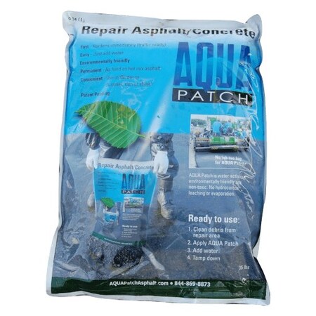 Aqua Patch Patching Asphalt, Water Activated Cold Mix, 50lb. Bag, Pallet PK 40 AP50PAL | Zoro