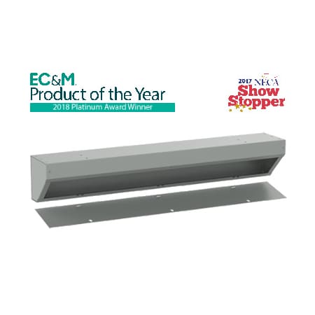 Nvent Hoffman Angled Trough, NEMA Type 1, 6x6x24, Gray AT6624 | Zoro