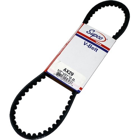 Supco Molded Cogged V Belt, AX29 AX29 | Zoro