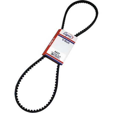 Supco Molded Cogged V Belt, AX47 AX47 | Zoro