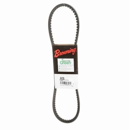 Zoro Select AX35 Cogged V-Belt, 1 Ribs 46U028 | Zoro