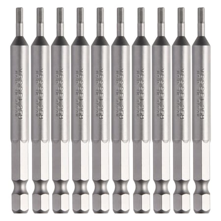 Vessel Power Bit 1/4" Hex B, H2.5x75H, PK10 B35H2575H | Zoro