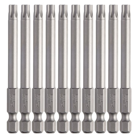 Vessel Power Bit 1/4" Hex B, T30Hx75H Tam, PK10 B35T30H75H | Zoro