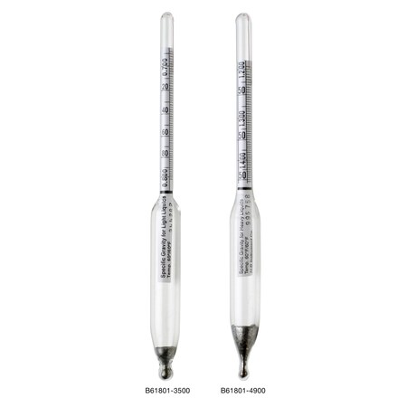 Bel-Art Hydrometer 1.000/2.000 SpGr 0.01 Deg. Divi 61801-7700 | Zoro