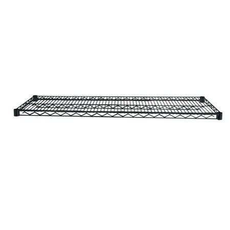Technibilt Shelving Systems Wire Shelf, Black, 18x60 1860BK | Zoro