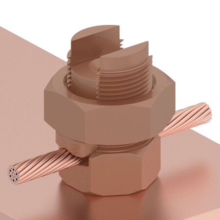 Burndy Copper Cable to Post/Flat, 2 sol KC26 | Zoro