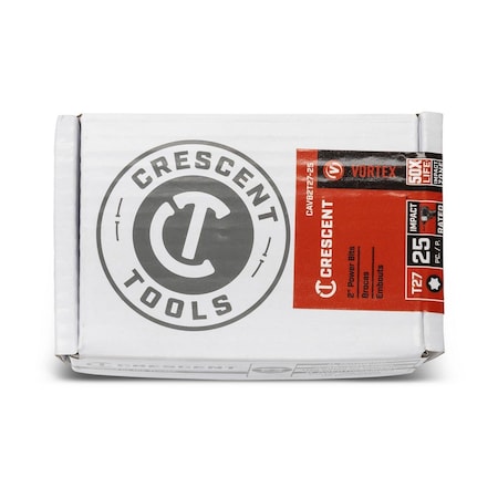 Crescent T25 x 1" Security Torx VORTEX Impact Power Bit - 25 Pack ...