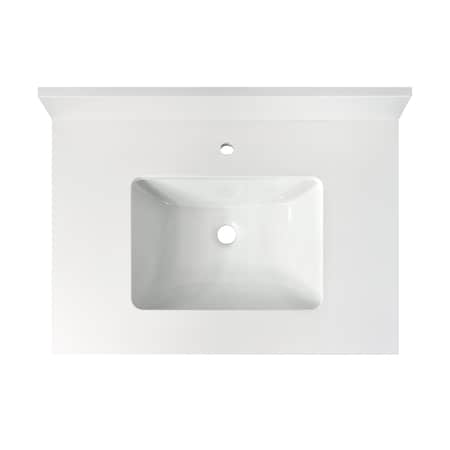 Cahaba Vanity Top w/Ceramic Basin, 31 x 22 in CAVT31MF | Zoro