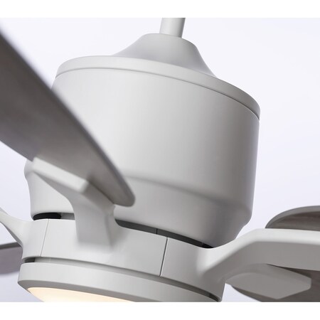 Kathy Ireland Home Ion Eco Ceiling Fan, Satin White -No Bl CF5300SW | Zoro