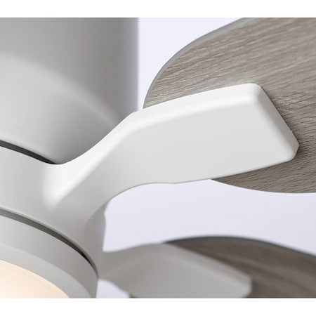 Kathy Ireland Home Ion Eco Ceiling Fan, Satin White -No Bl CF5300SW | Zoro