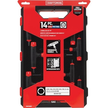 Craftsman Hex Key Handle Set, 14 CMHT26001 | Zoro