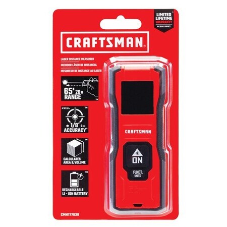 Craftsman Laser Distance Measurer, 65ft CMHT77638 | Zoro