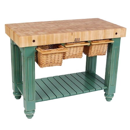 John Boos & Co Gathering Block, Basil, 48"x24"x4" CU-GB4824-BS | Zoro