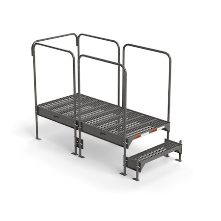 Ega Products Custom Work Platform, 2 Steps, Modular, 35"W x 77"L ...